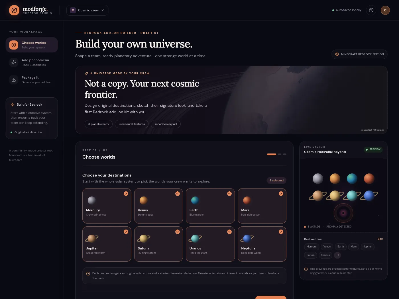 ModForge: AI Minecraft Creator