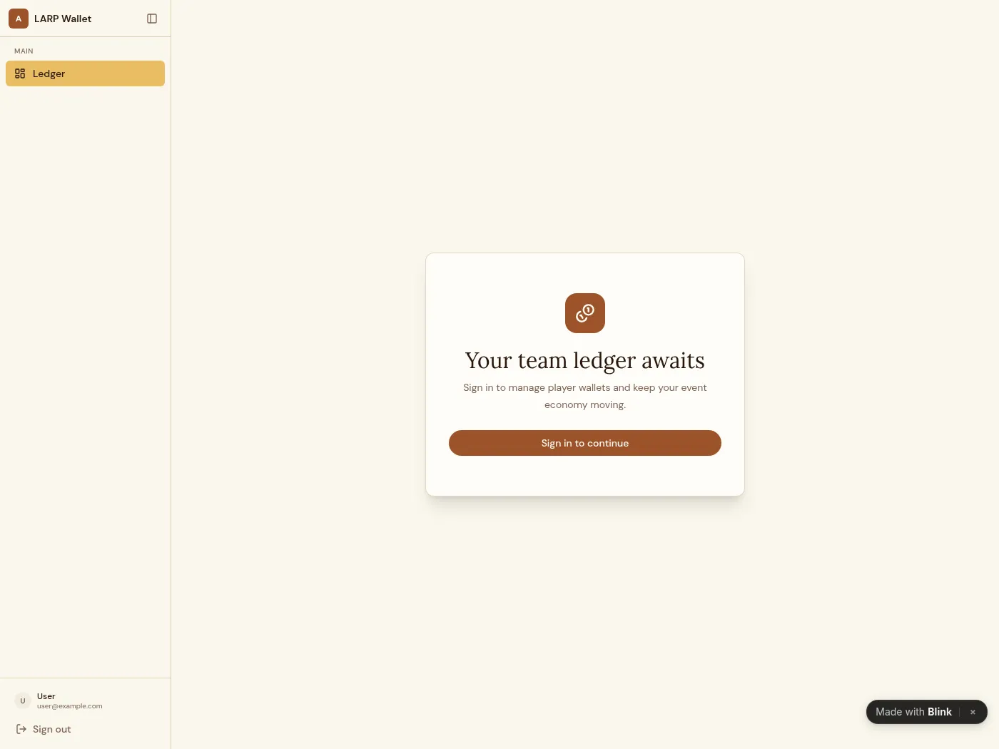 LARP Wallet Manager