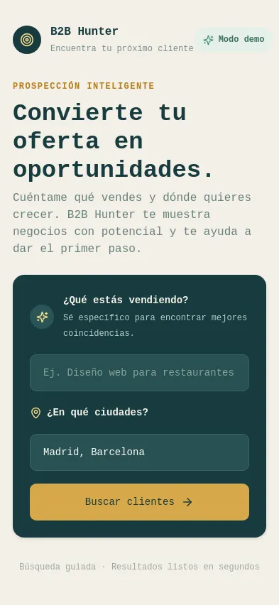 B2B Hunter App