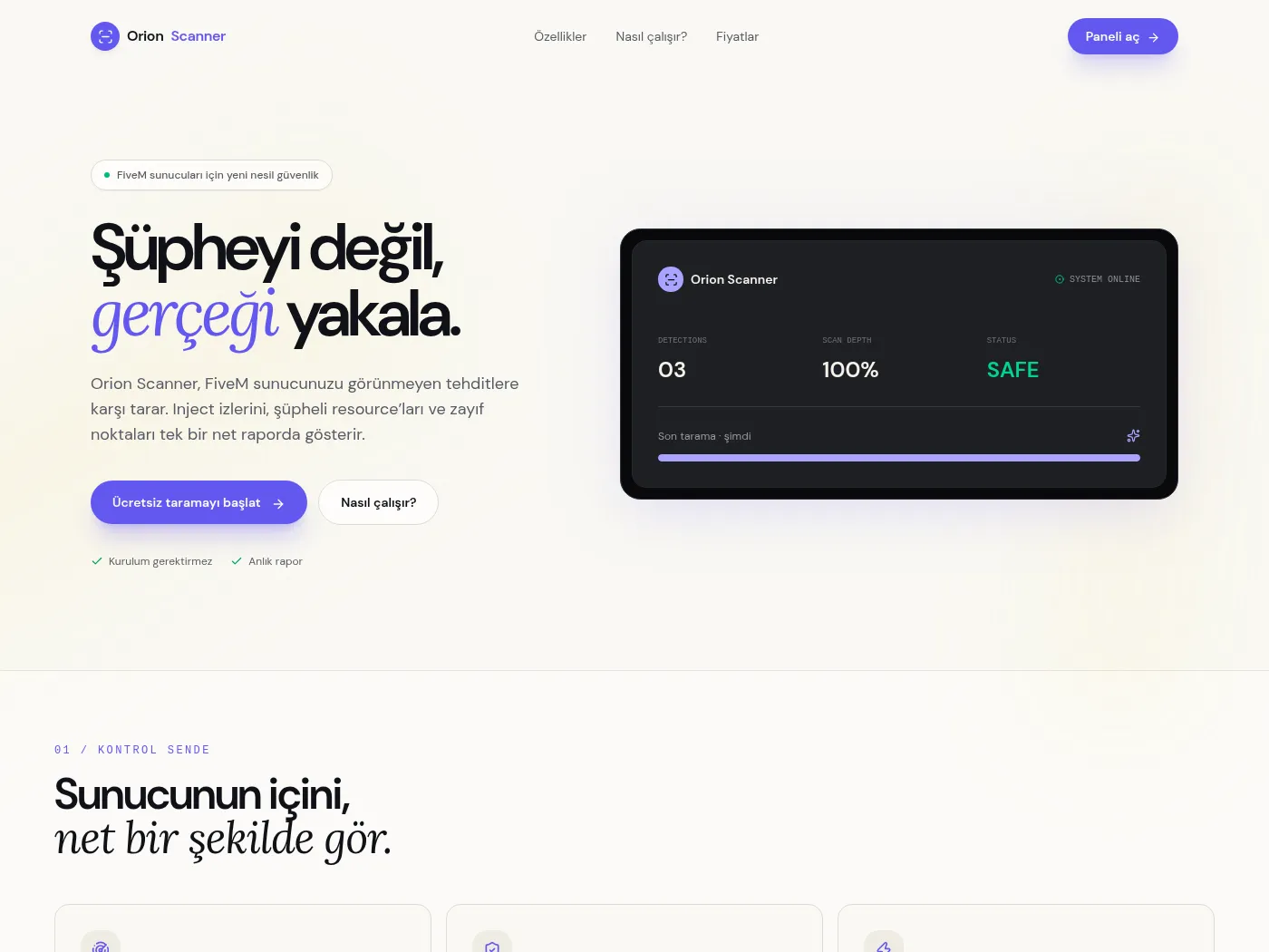 Orion Scanner Web