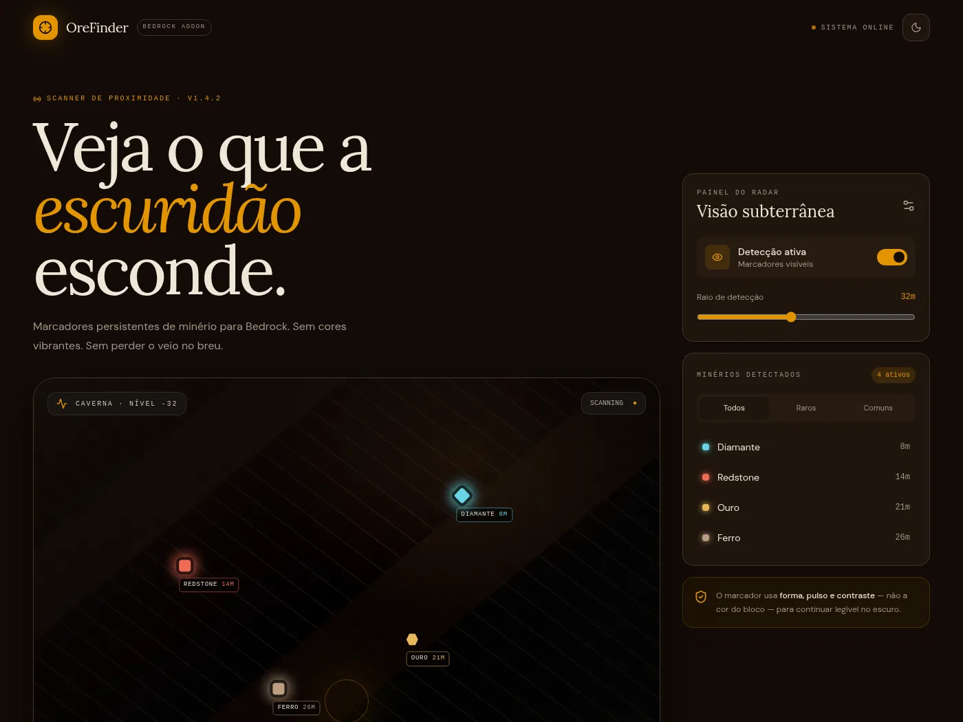 OreFinder for Minecraft