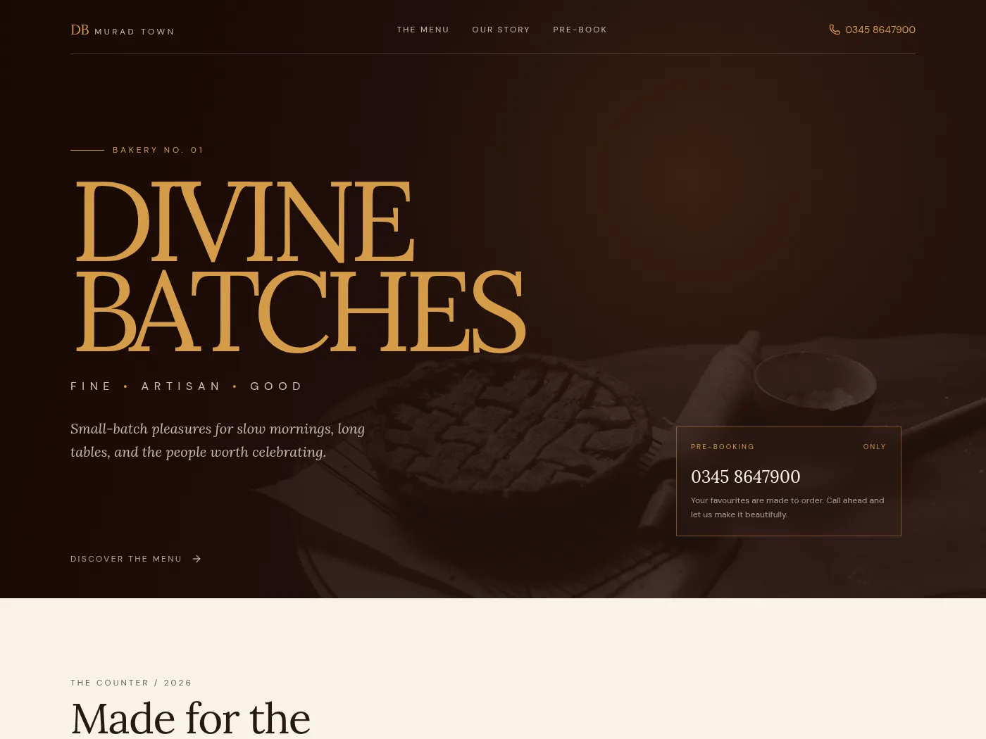 Divine Batches Website