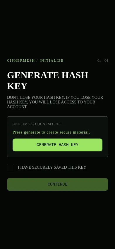 CipherMesh Messenger