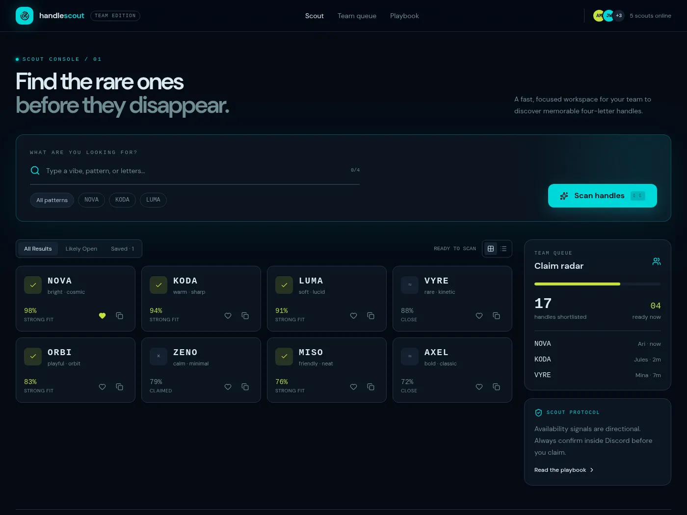 Discord Handle Scout