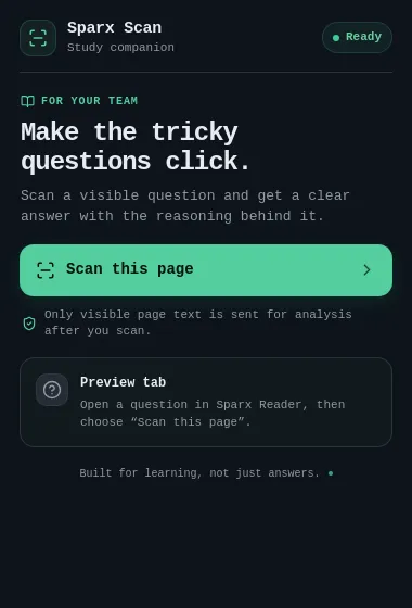 Sparx Scan AI Extension