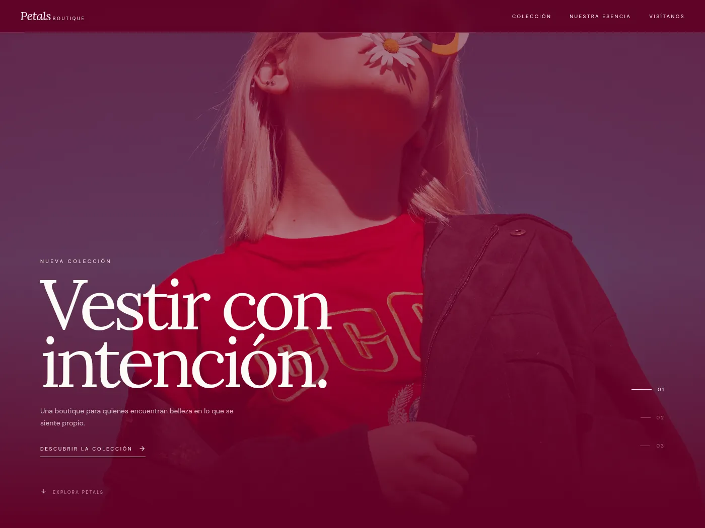 Boutique Landing Page