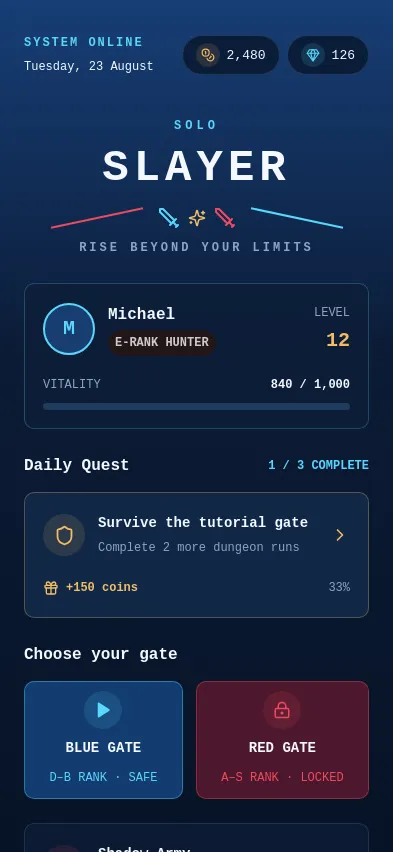 Solo Slayer RPG