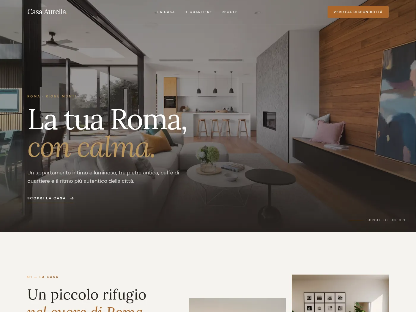 Roma Stay Booking Site