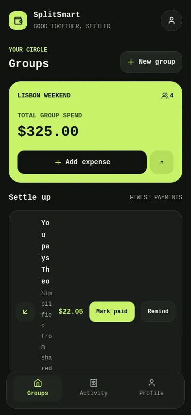 SplitSmart App