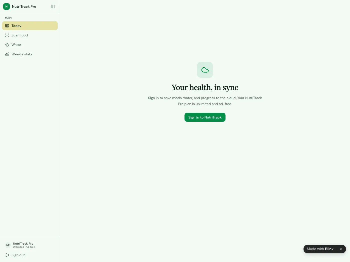 NutriTrack Pro