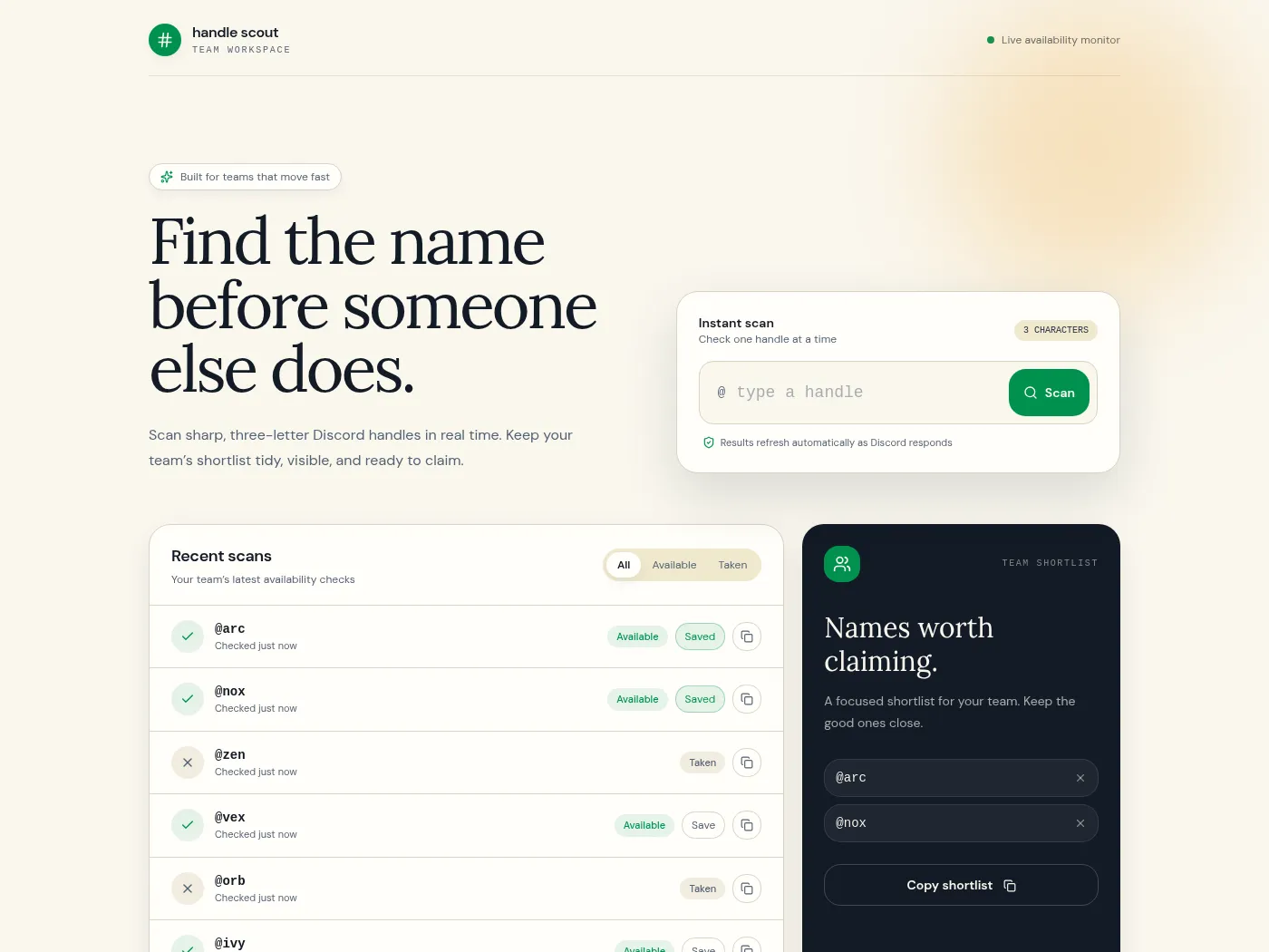 Discord Name Instant Finder
