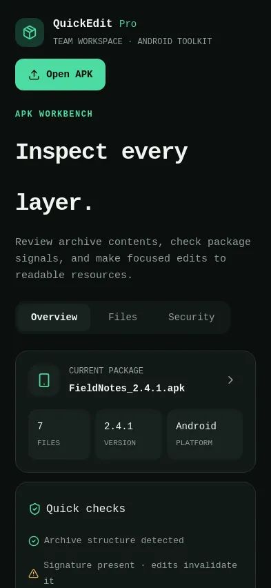 APK QuickEdit Pro