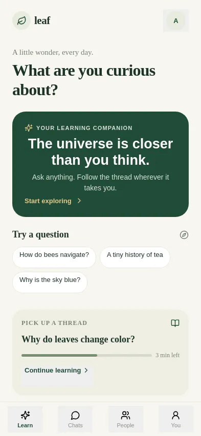 Leaf AI Chat & Call