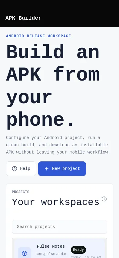 APK Builder Mobile