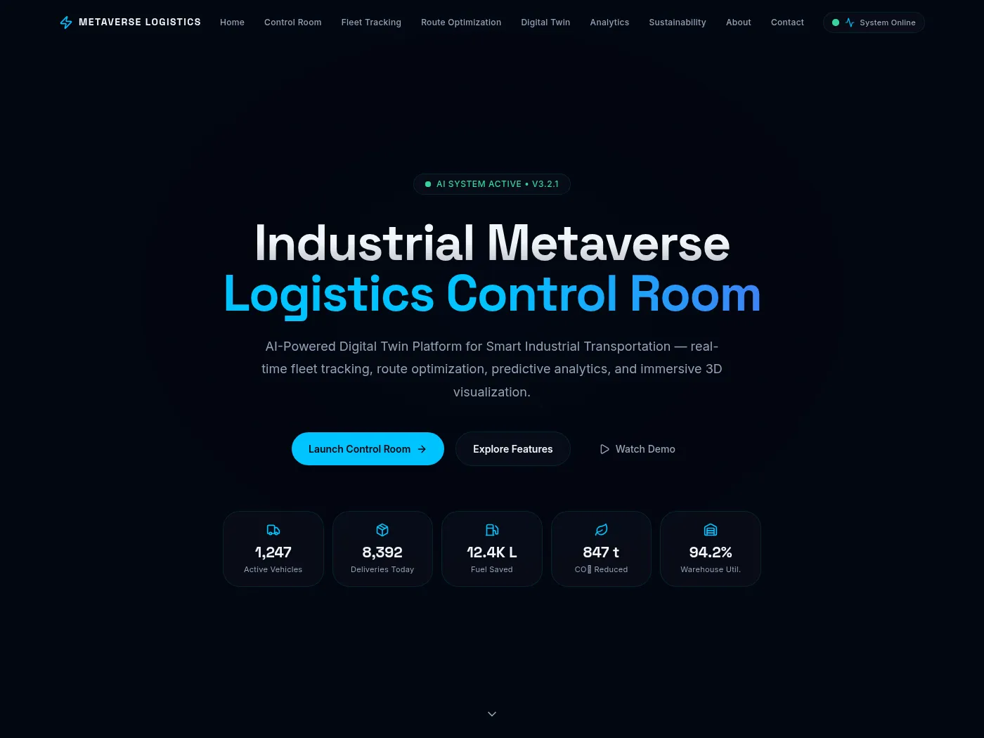 Metaverse Logistics Control