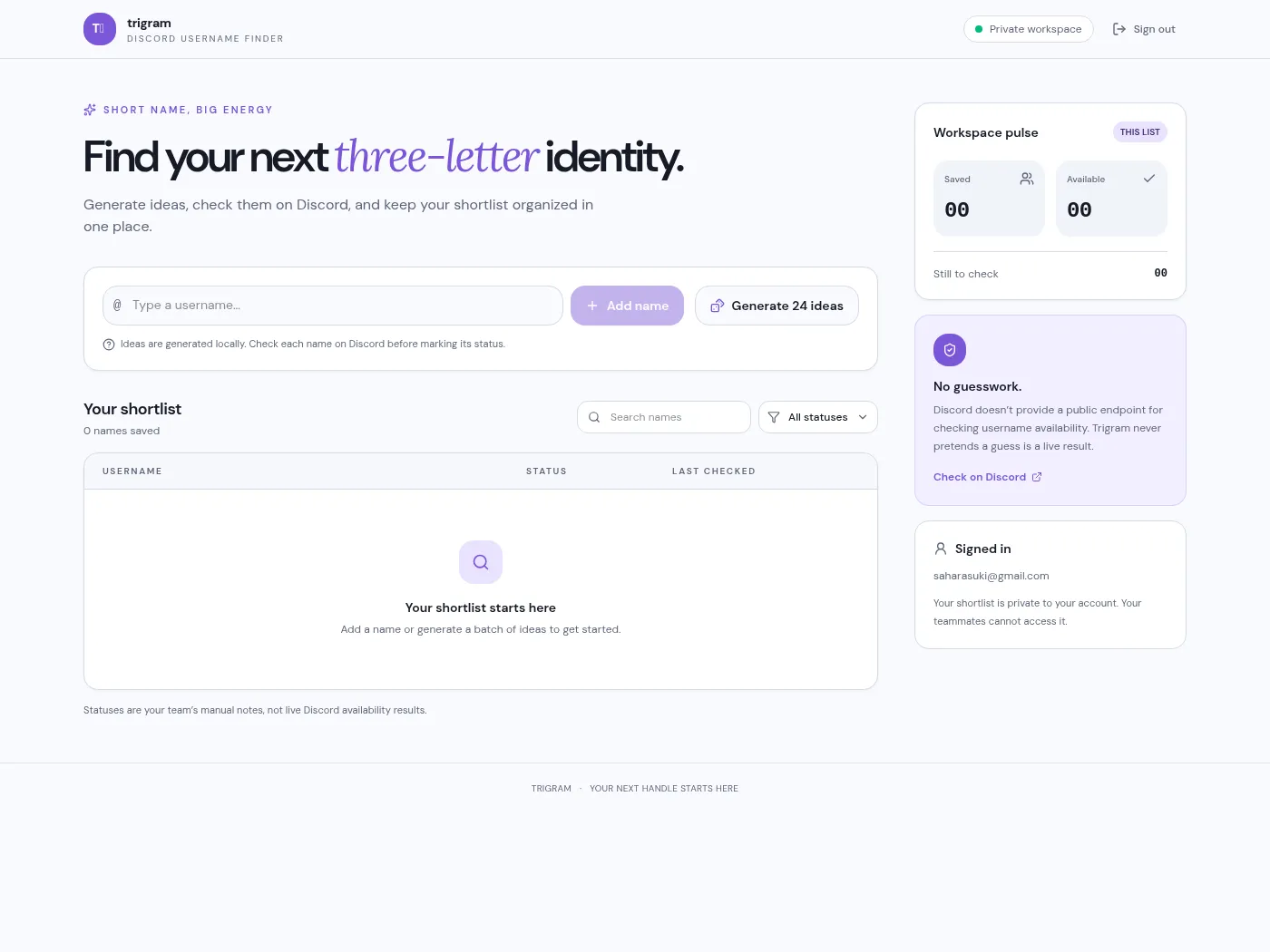 Discord Username Finder
