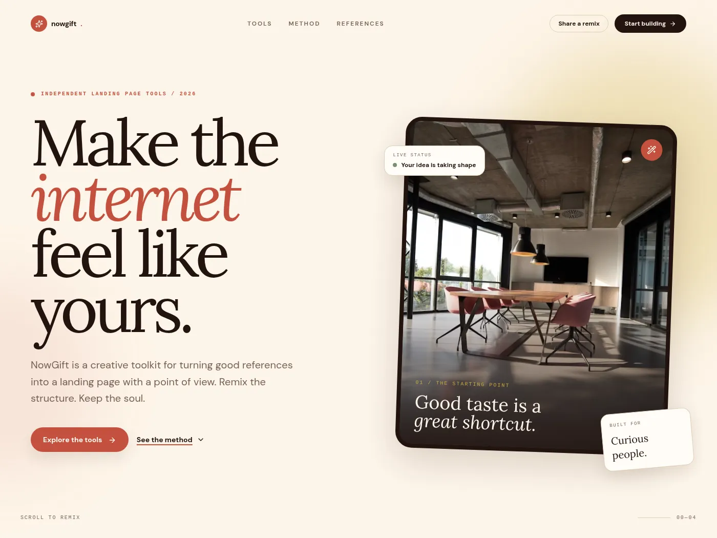 NowGift Landing Builder