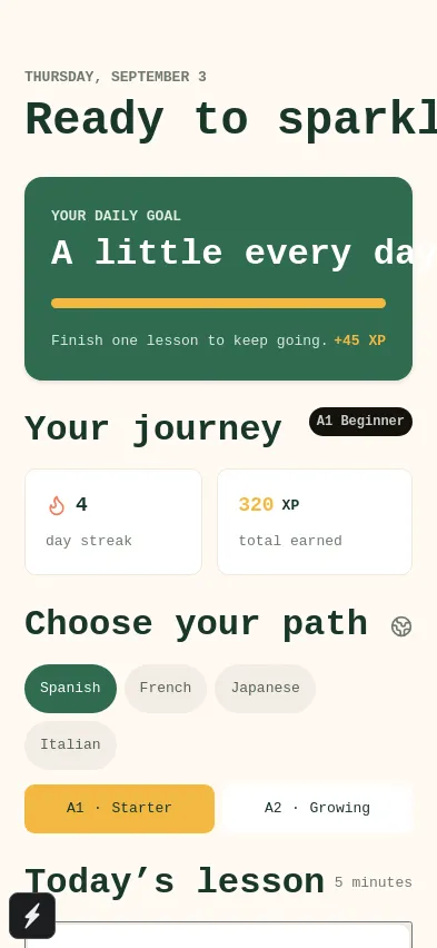 LinguaSpark Mobile