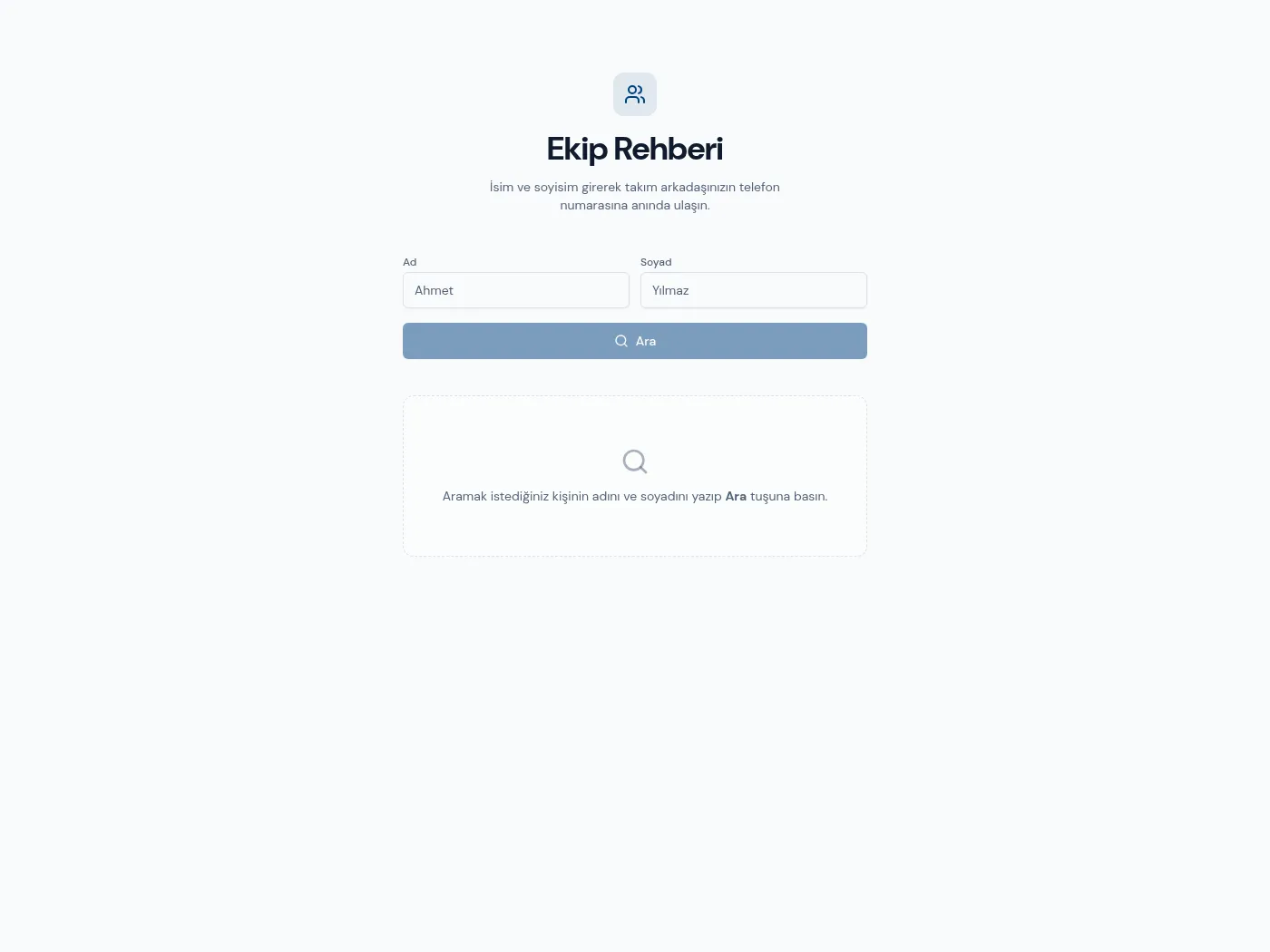 Quick Contact Lookup