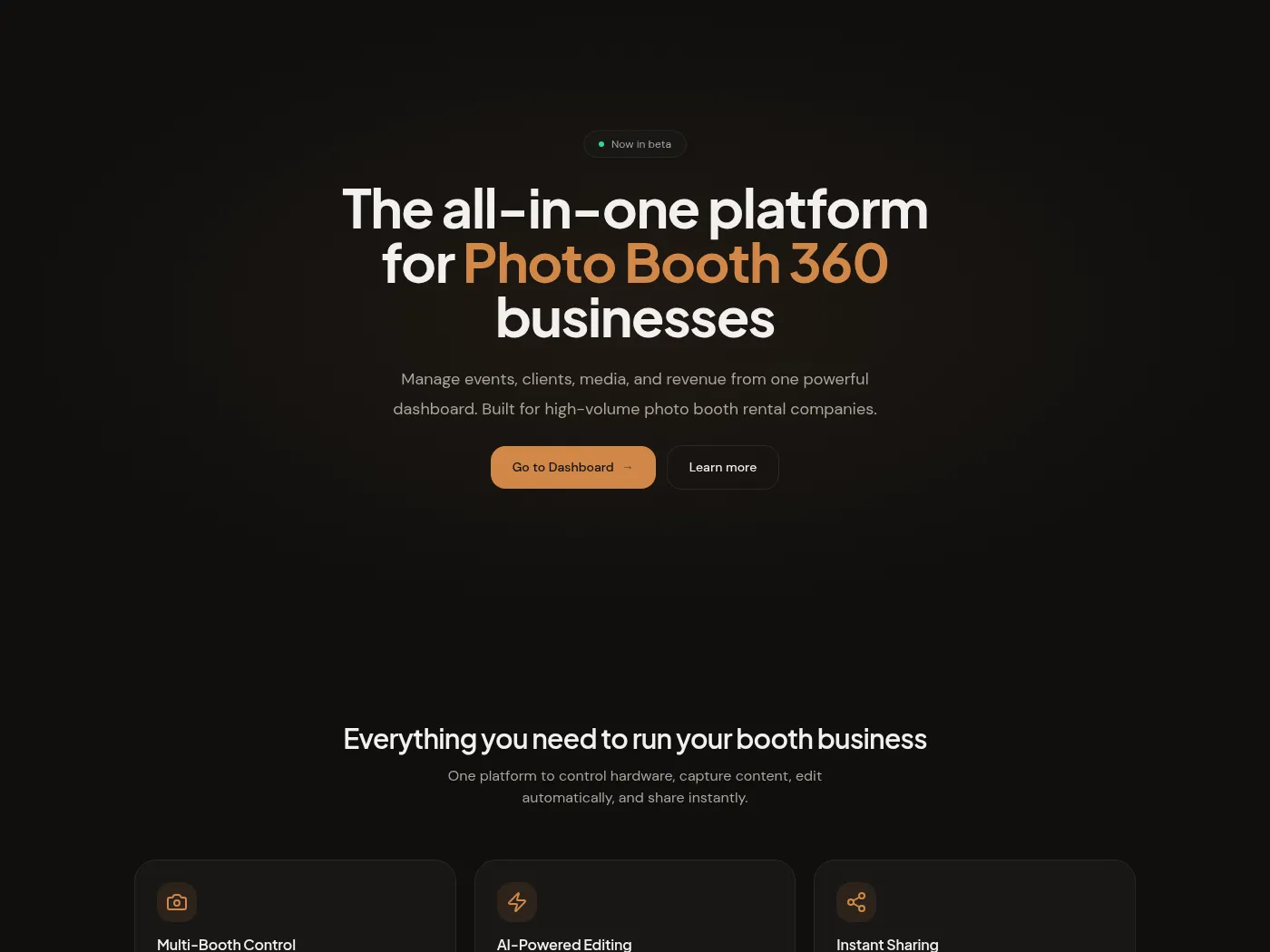 Booth360 SaaS Platform