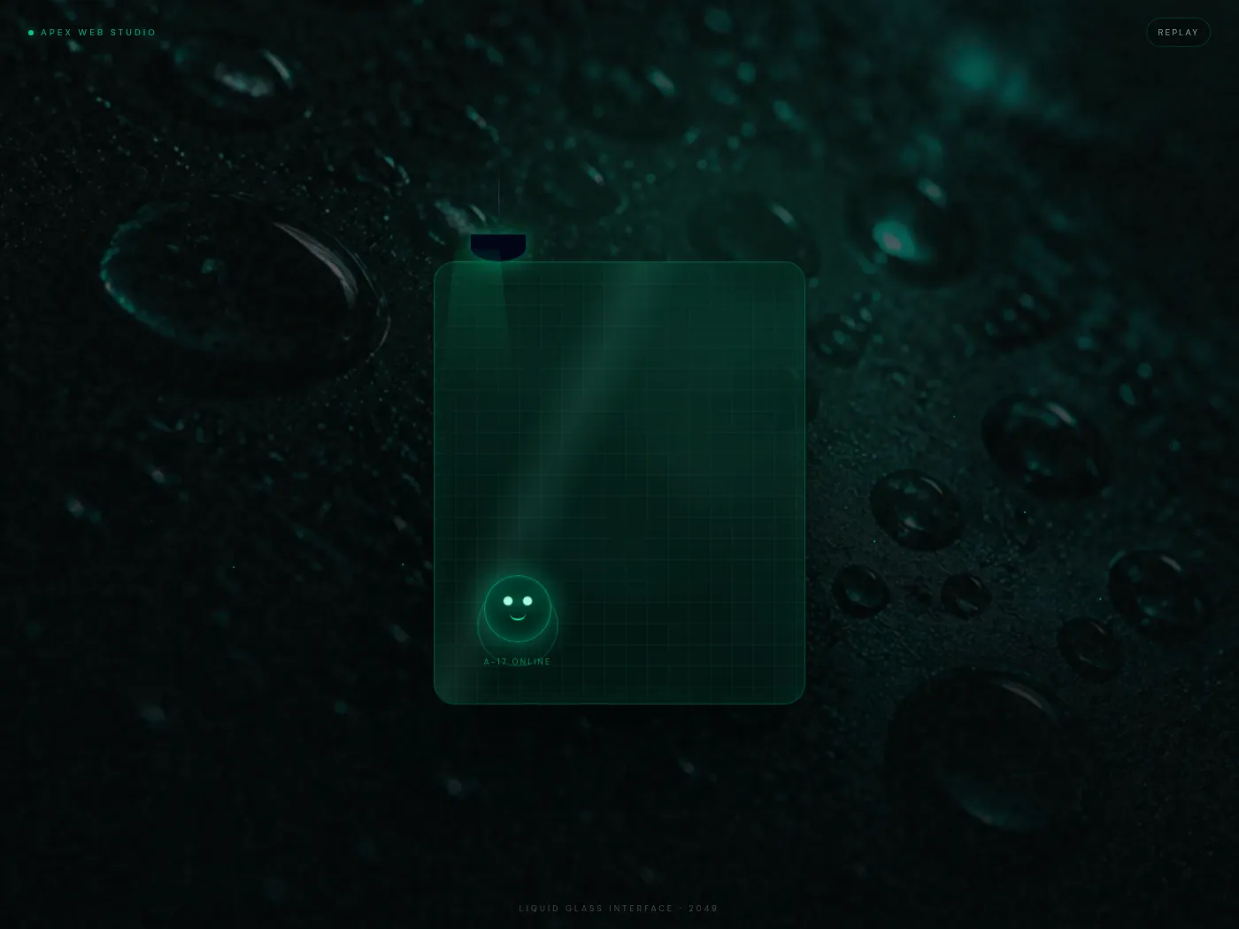 Futuristic Glass Login