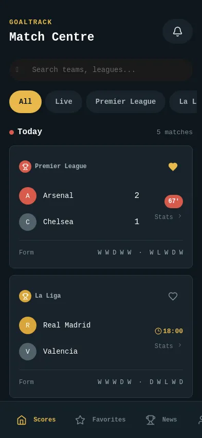 GoalTrack Live
