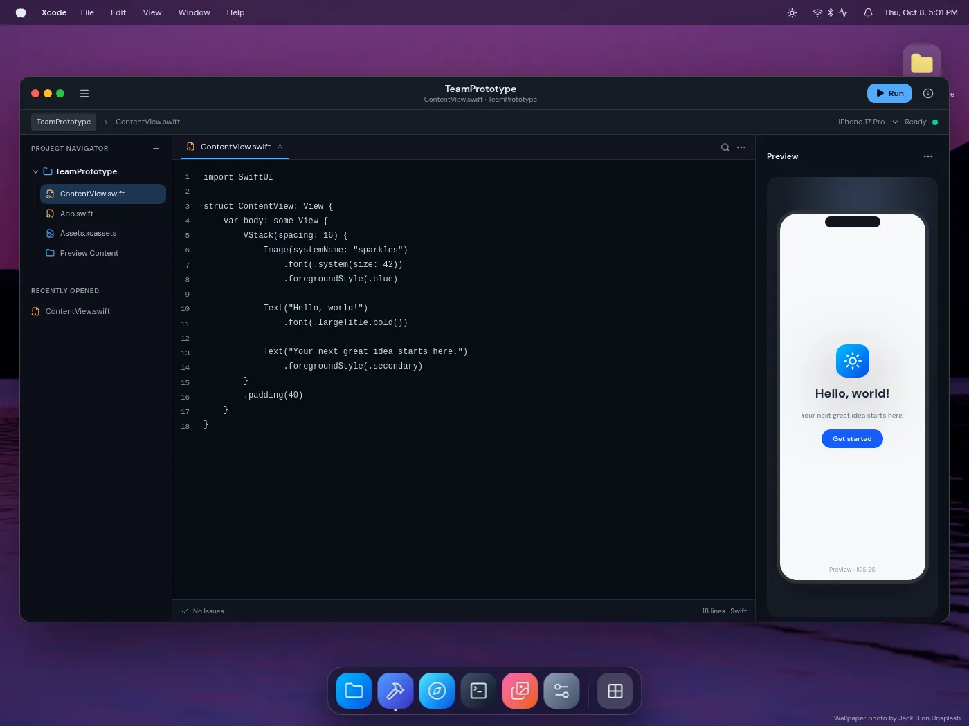 MacOS 26 Web Simulator