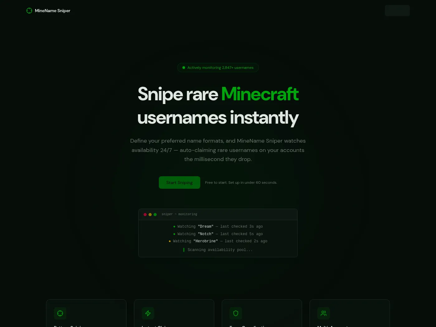 MineName Sniper