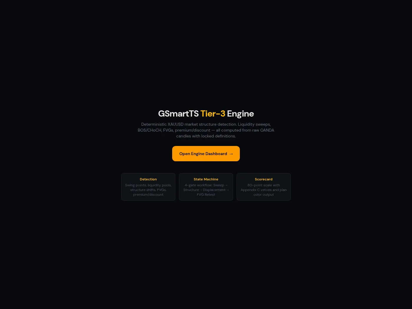GSmartTS Tier-3 Engine