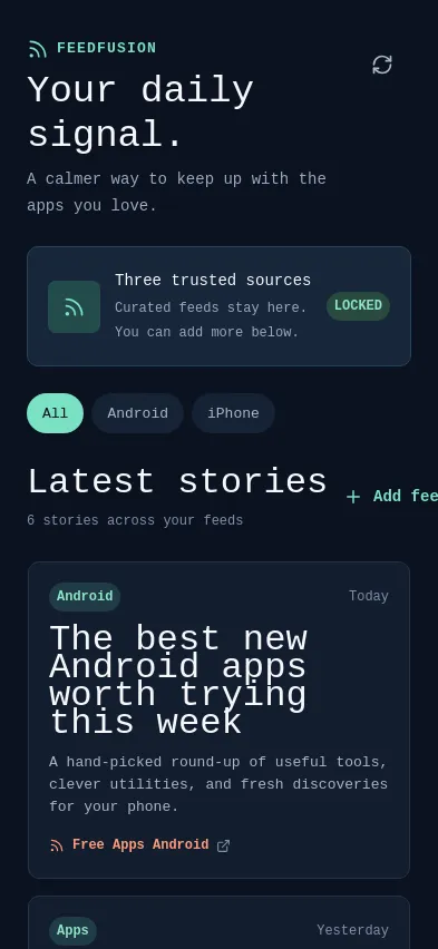 FeedFusion Mobile