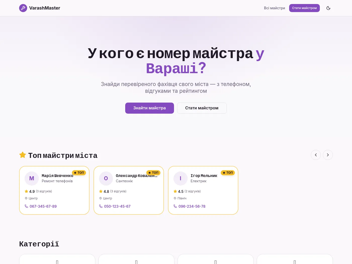 VarashMaster Directory
