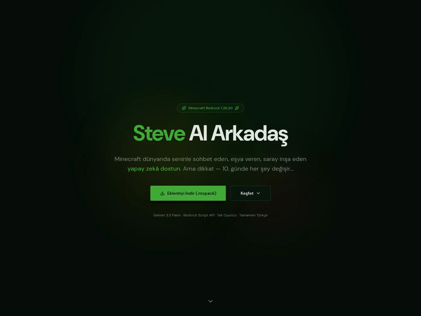 Türkçe Minecraft AI Companion