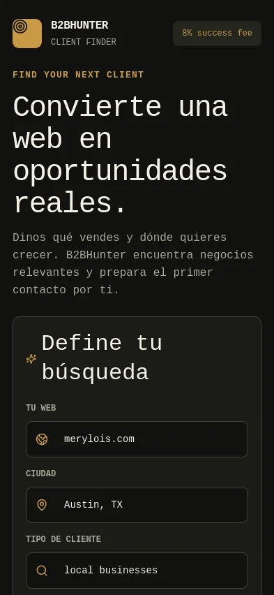 B2BHunter Client Finder