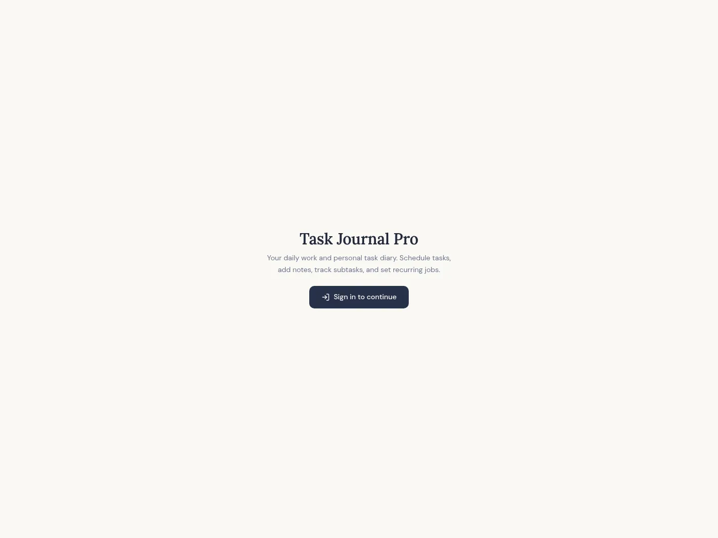 Task Journal Pro