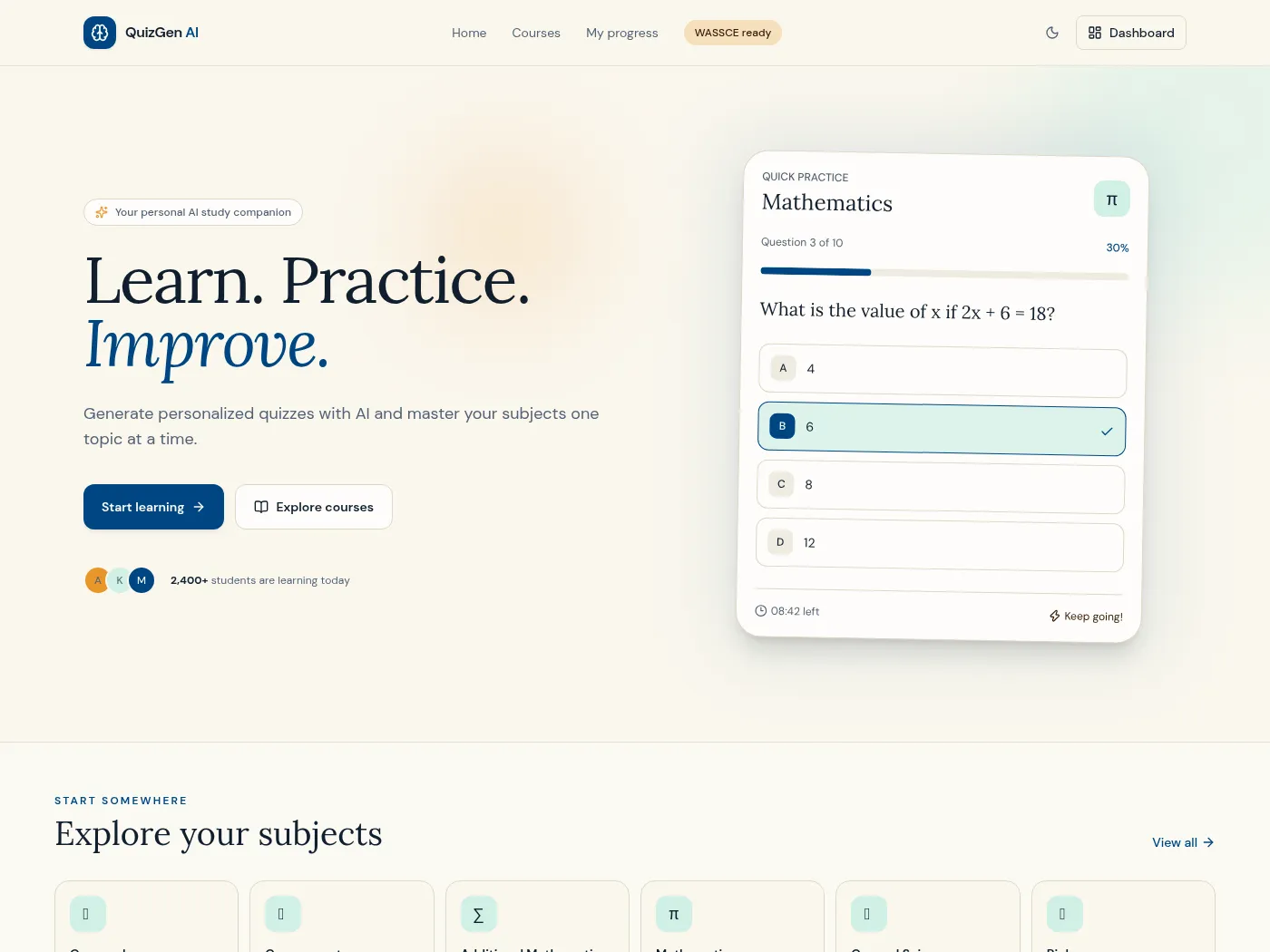 QuizGen AI Platform
