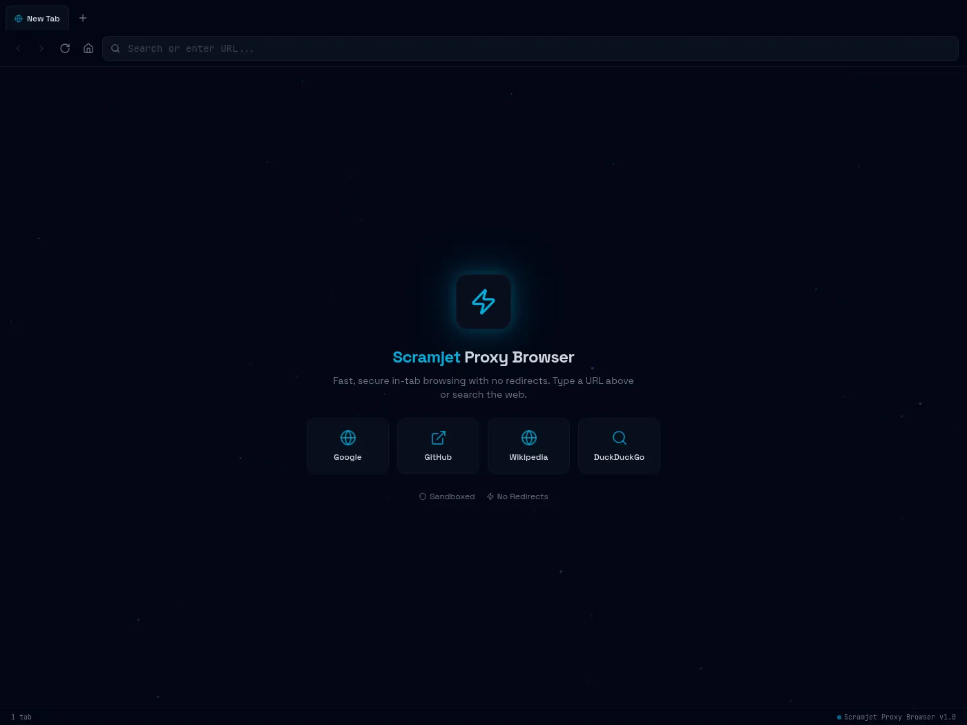 Scramjet Proxy Browser