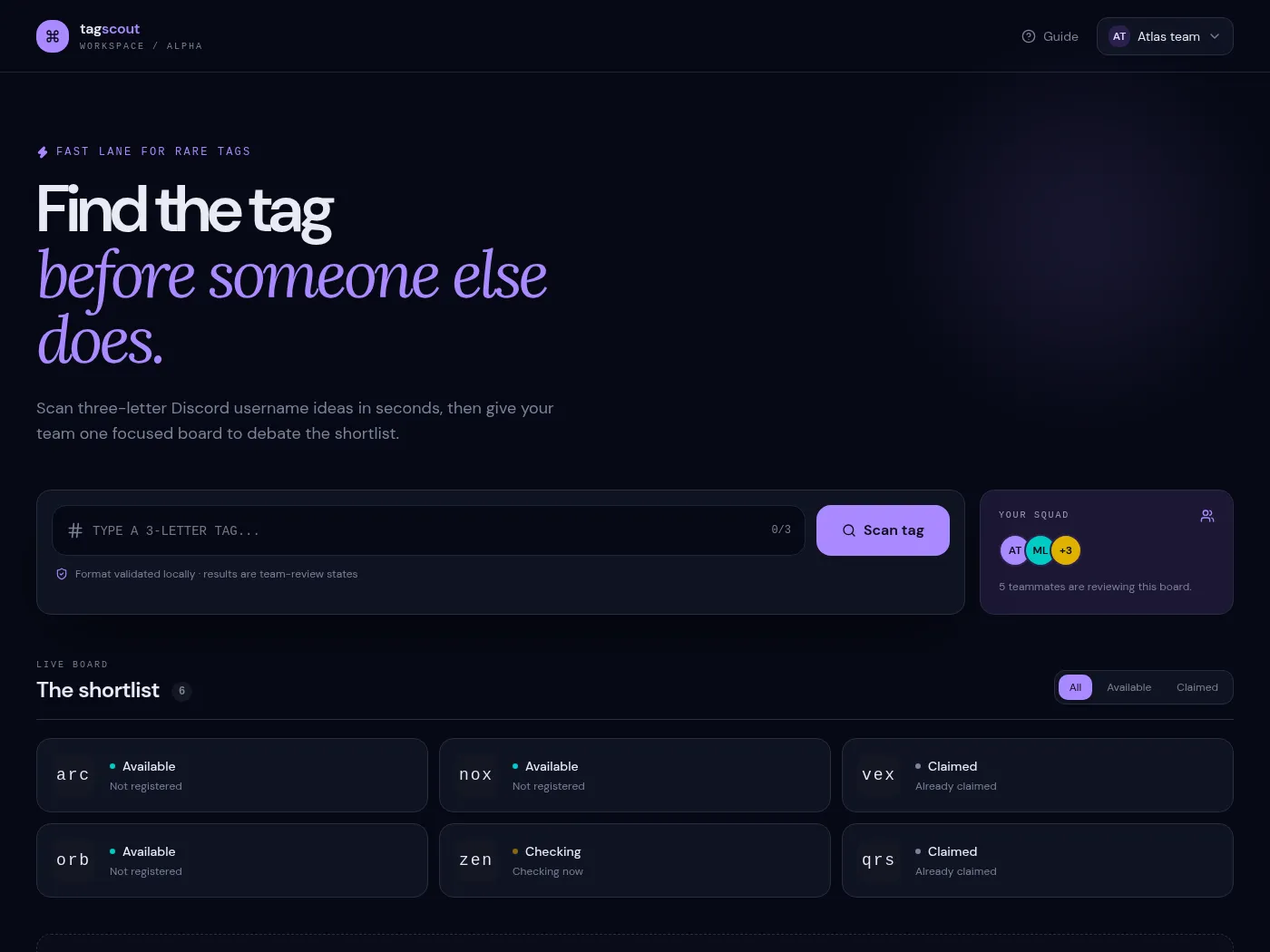 Discord Tag Scanner