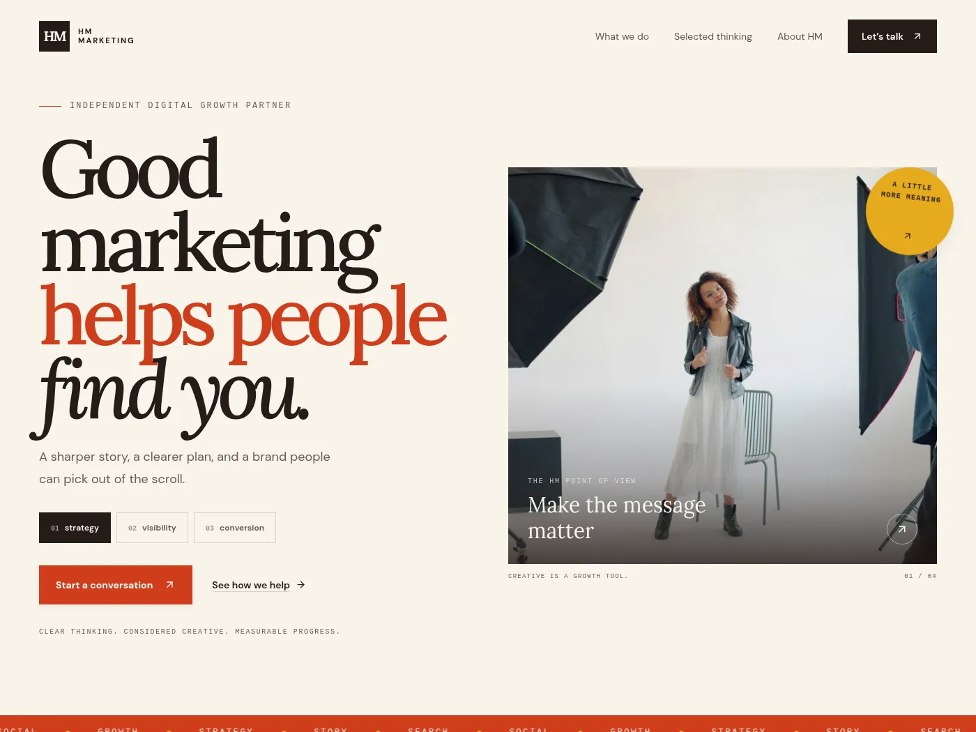 HM Marketing Site