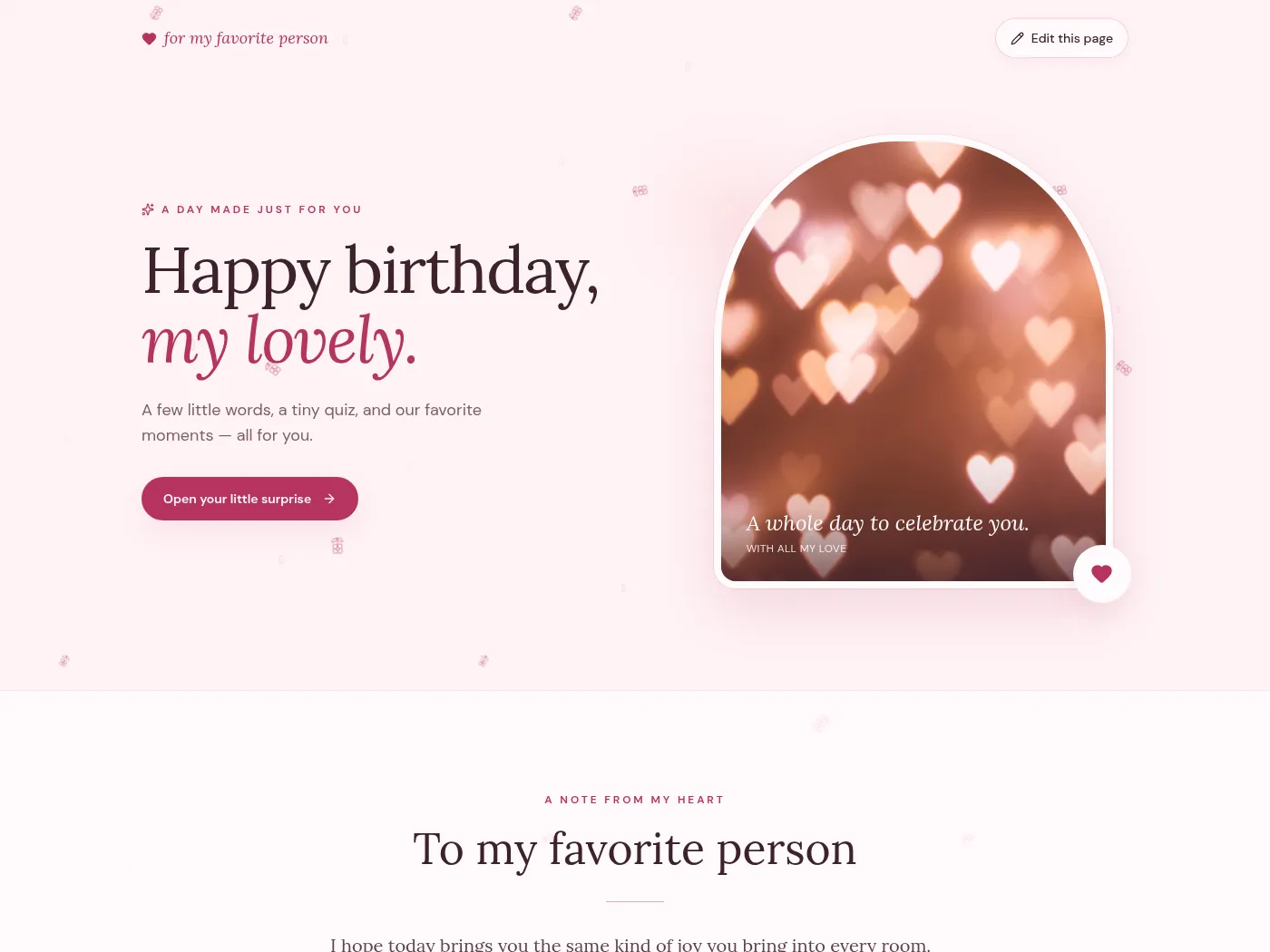 Romantic Birthday Wishes