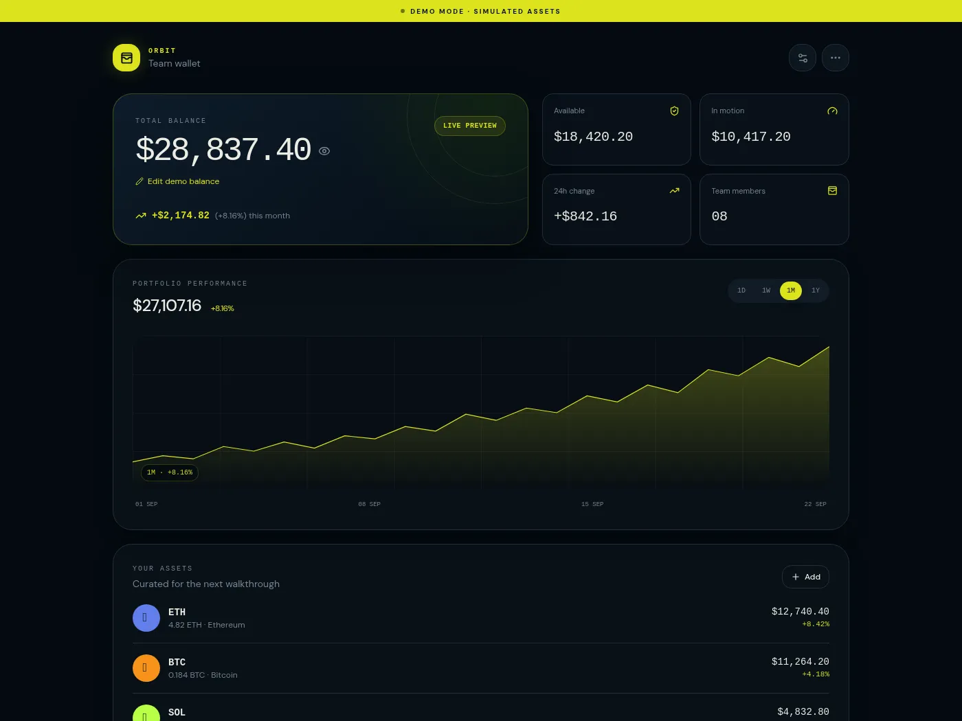 Demo Crypto Wallet