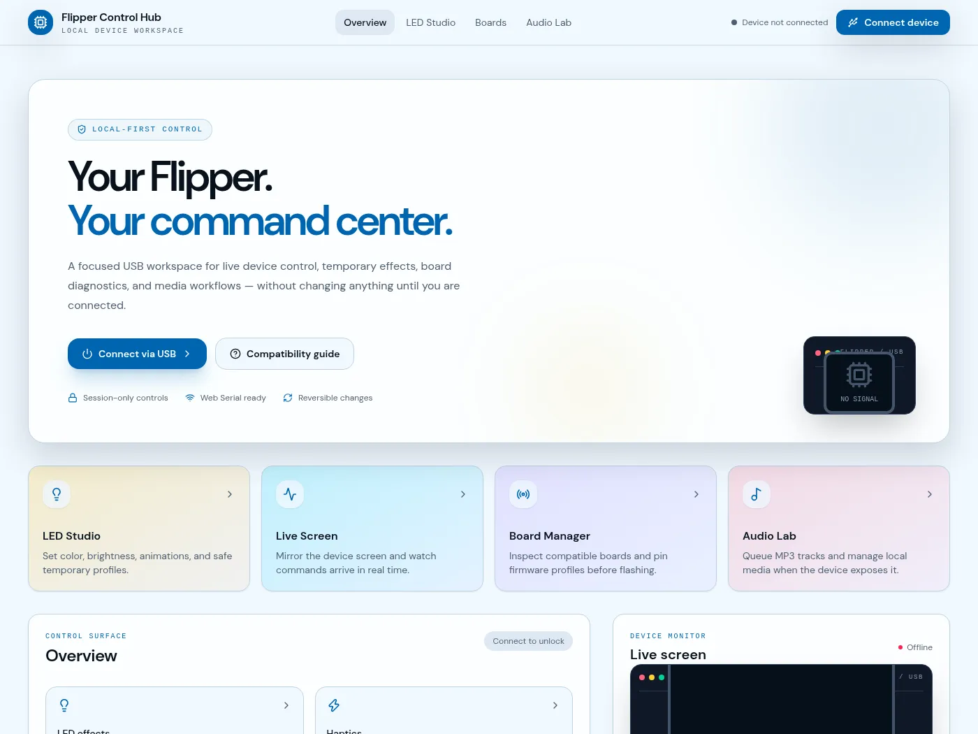 Flipper Zero Control Hub