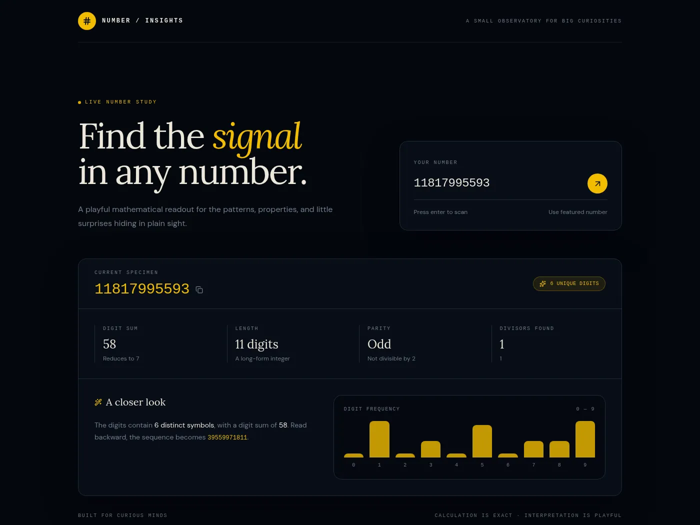 Number Insights