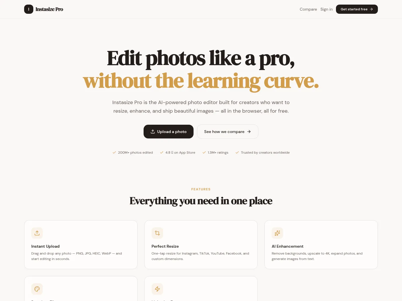 Instasize Redesign Pro