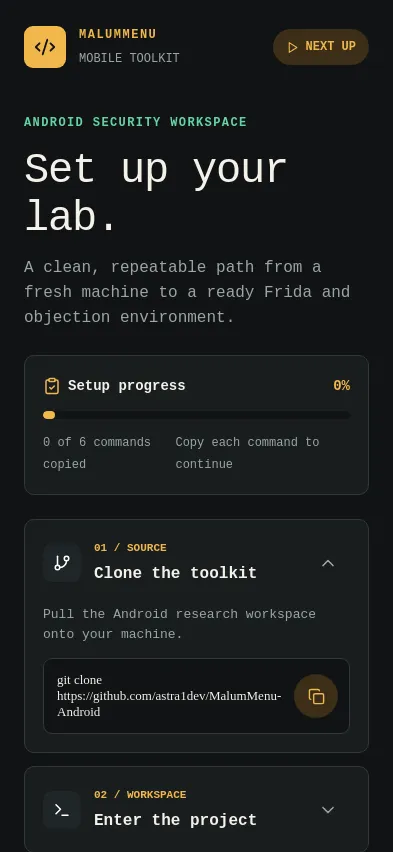 MalumMenu Mobile Toolkit