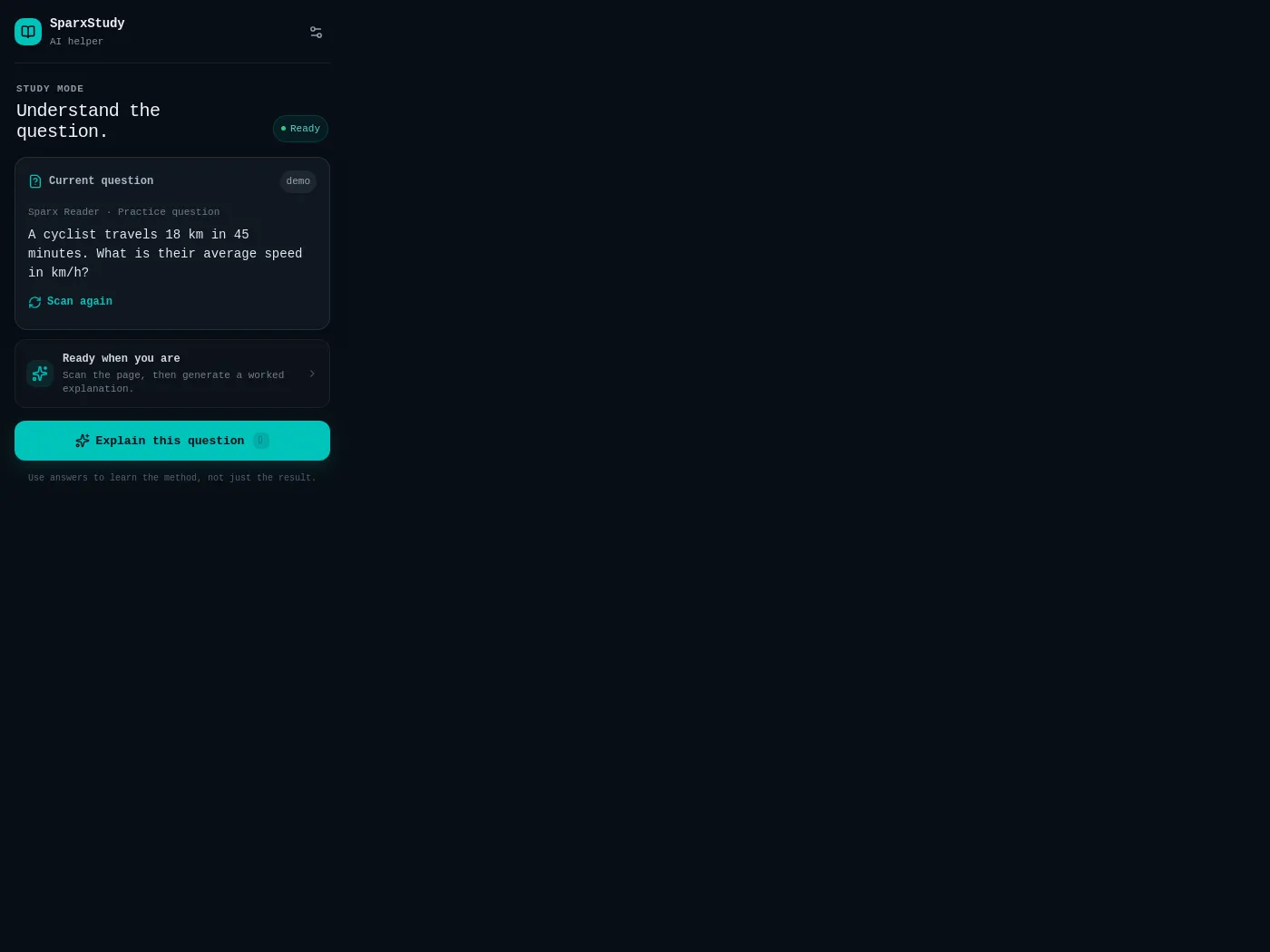 SparxStudy AI Helper