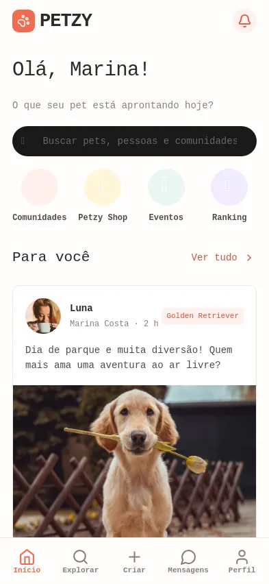 Petzy Social Network