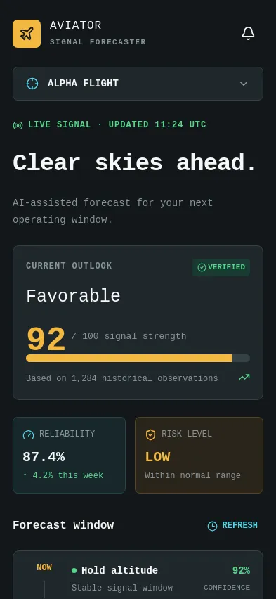Aviator Signal Forecaster