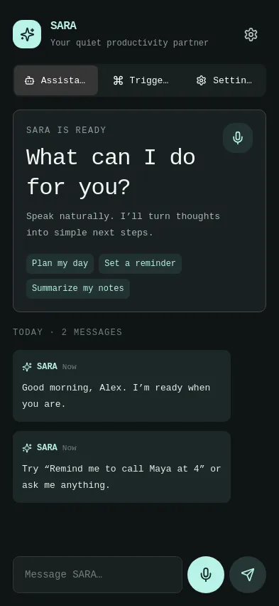 SARA Voice Assistant