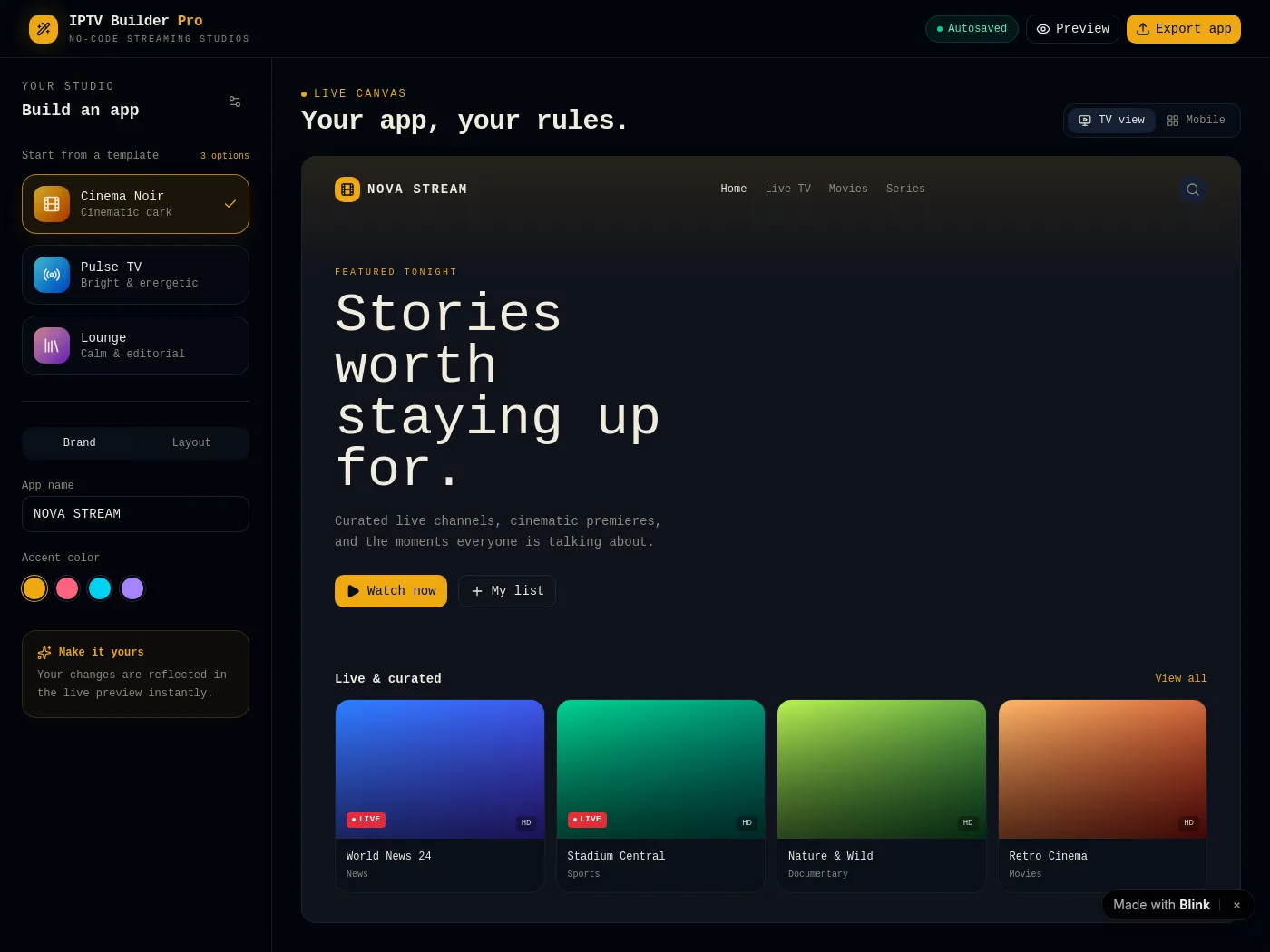 IPTV Builder Pro