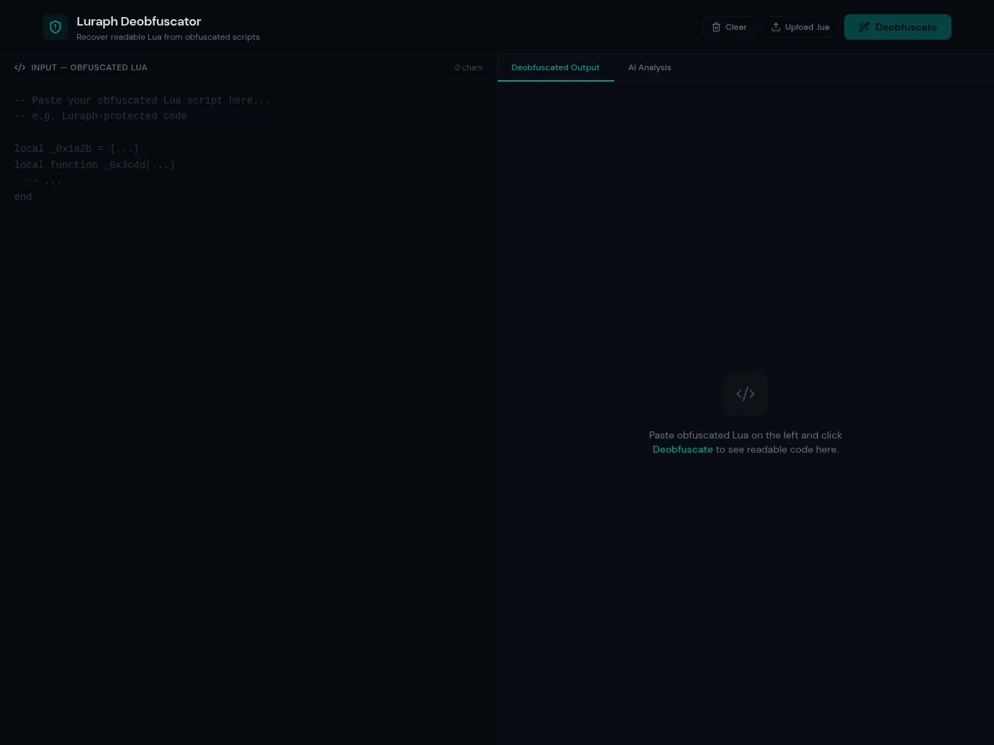 Luraph Deobfuscator Tool